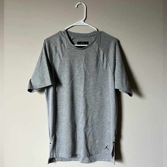 Jordan | Shirts | Air Jordan Grey Shirt With Iconic Air Jordan Logo ...